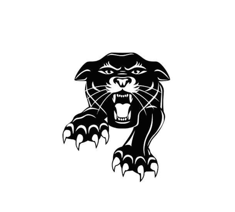 Panthers Mascot Football High School College SVG File Cutting - Etsy