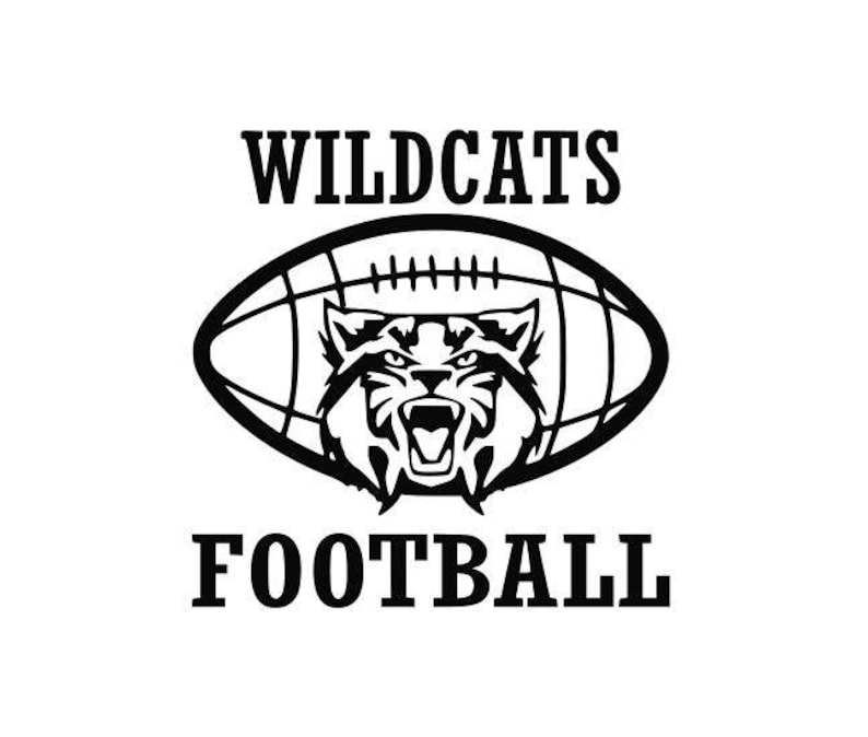 Wildcats Football High School College SVG File Cutting DXF | Etsy
