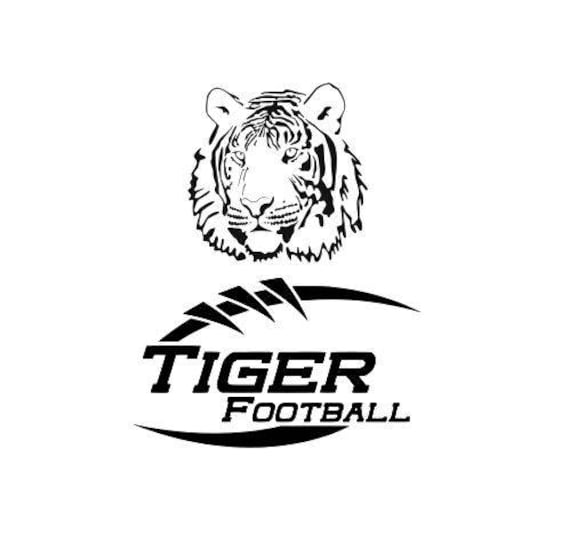 Tiger Football Outline Svg Tigers Soccer And Football Bundle | SVG DXF