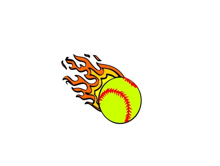 Flaming Softball, Softball Svg, High School Softball Team, Svg Dxf Eps ...