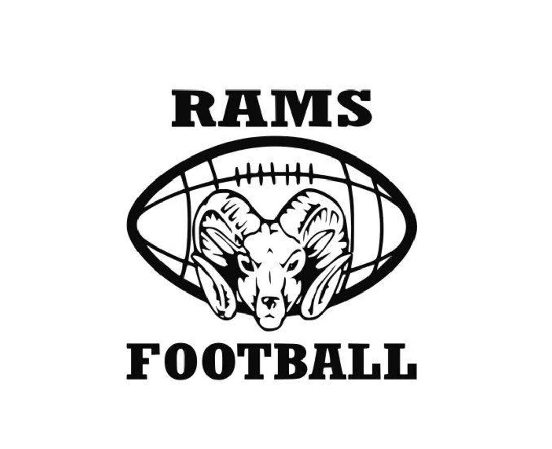 Rams Football High School College SVG File Cutting, DXF, EPS Design ...