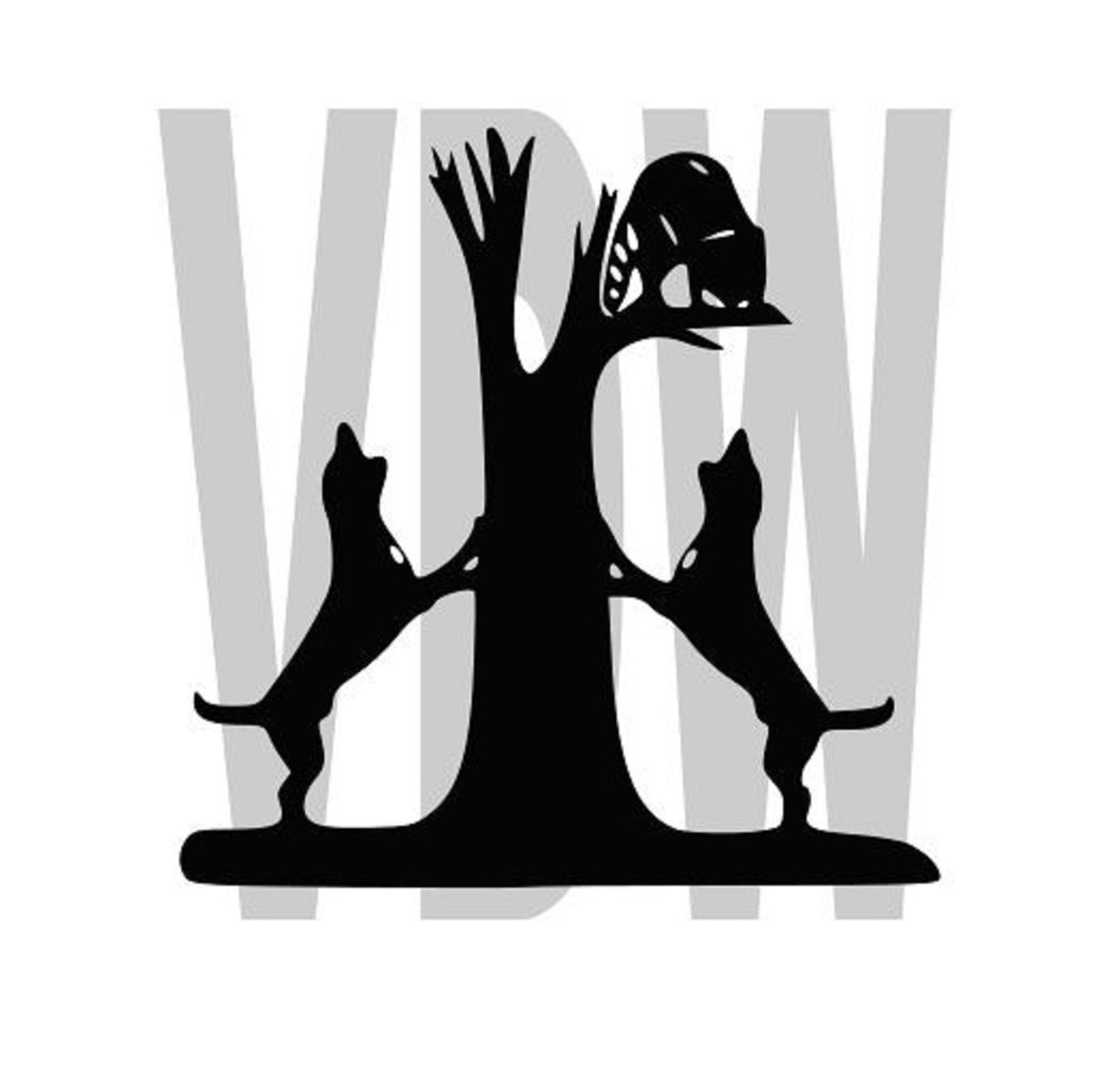 Coon Dogs Hunting Cutting Files Silhouette SVG, DXF and EPS Vinyl Cut ...