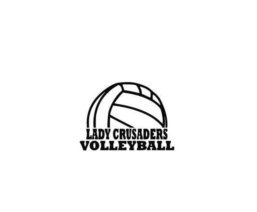 Crusaders High School College Volleyball SVG File Cutting DXF EPS