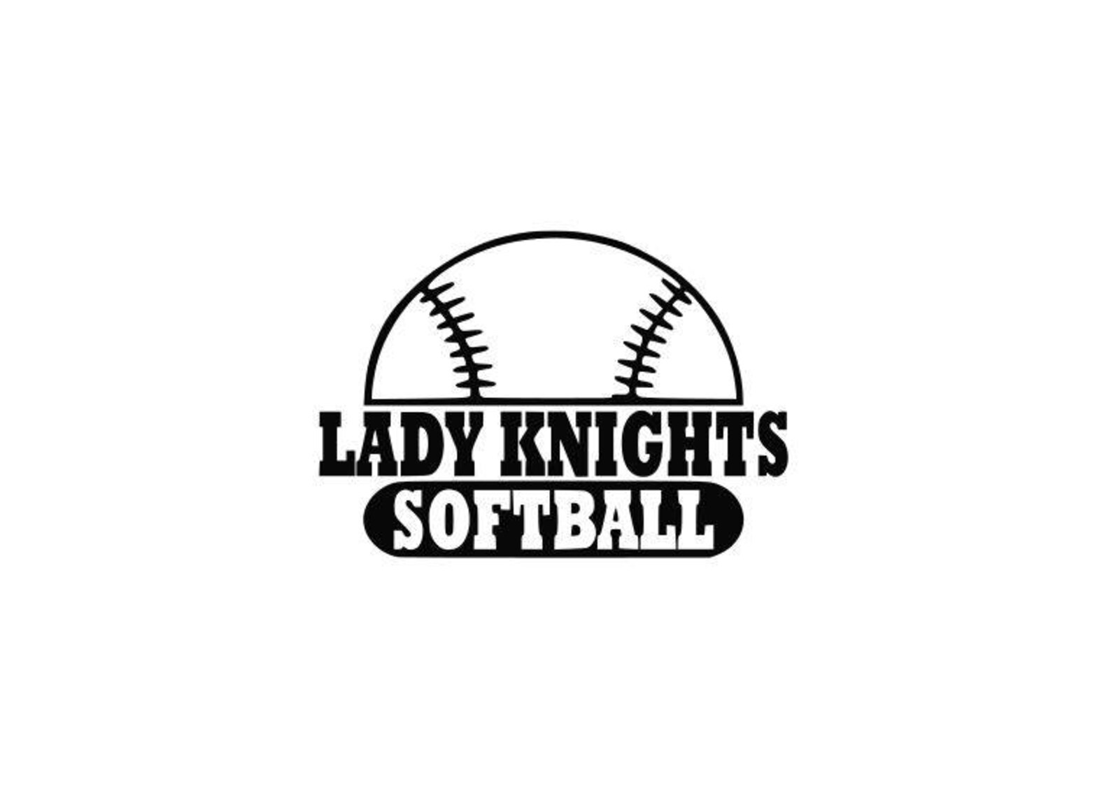 Lady Knights Svg Knights Softball Svg Softball Svg Svg Etsy