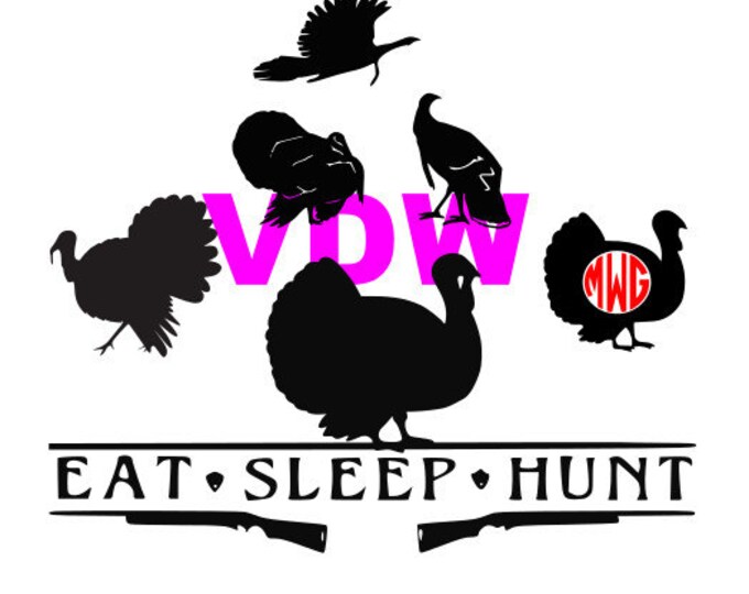 Turkey Hunting Svg Wild Turkey Svg File Turkey Cut File - Etsy