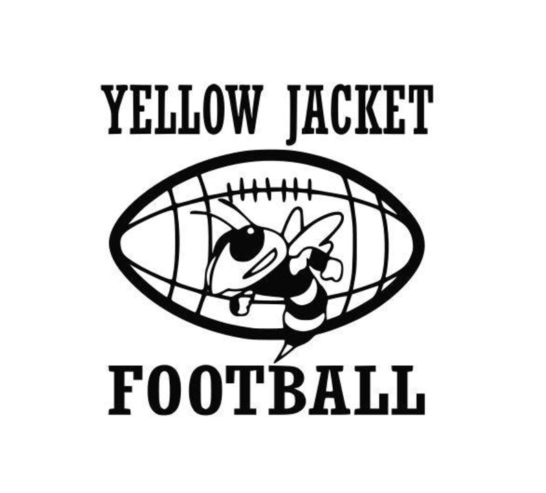 Yellow Jacket Football high school college SVG File Cutting | Etsy
