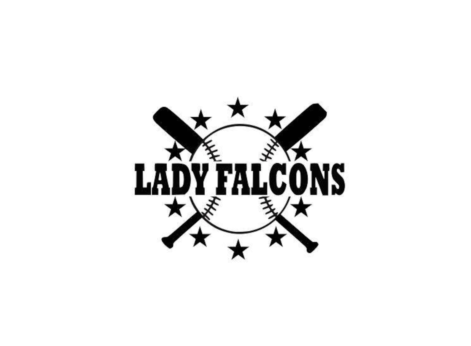 Lady Falcons Svg Falcons Softball Svg Softball Svg DXF EPS - Etsy