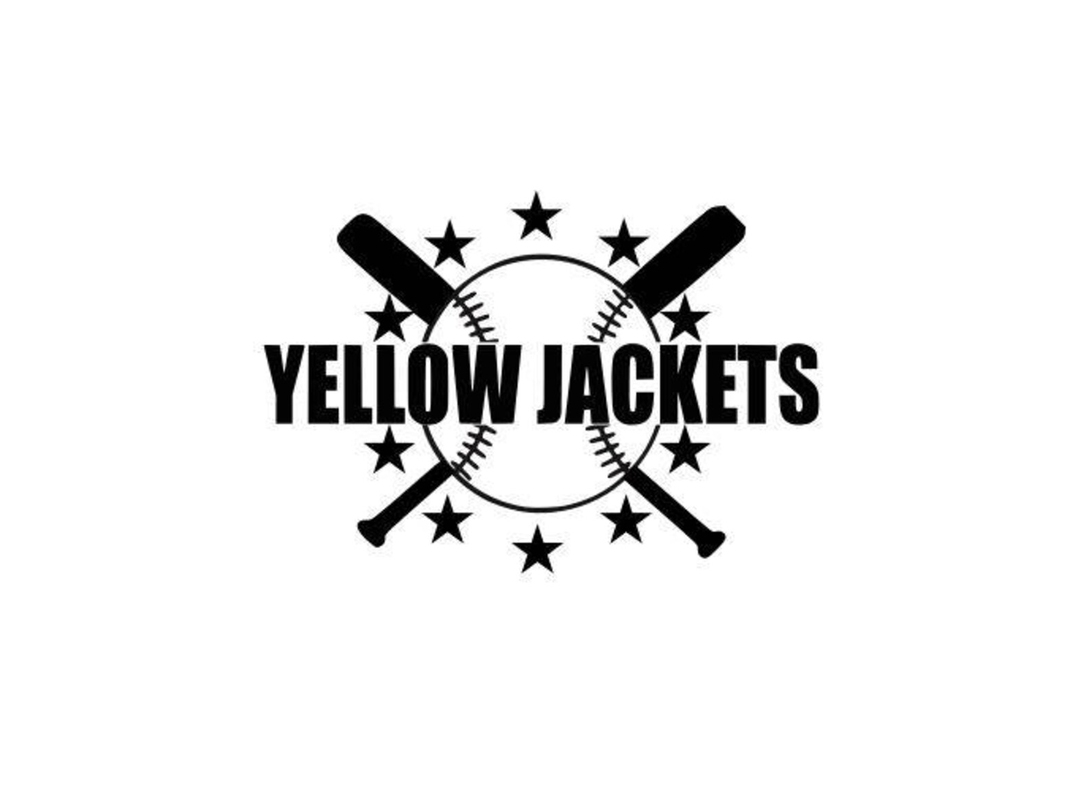 Yellow Jackets Svg Baseball Svg Baseball Shirt Svg Baseball | Etsy