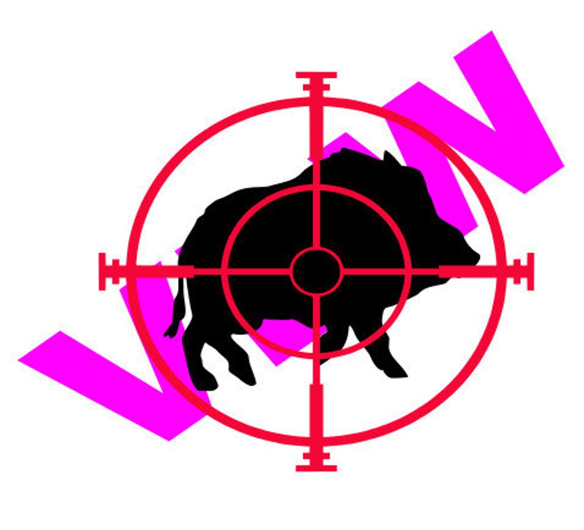 Boar Hog Pig Scope SVG DXF and EPS Vinyl Cut Files for Cameo | Etsy