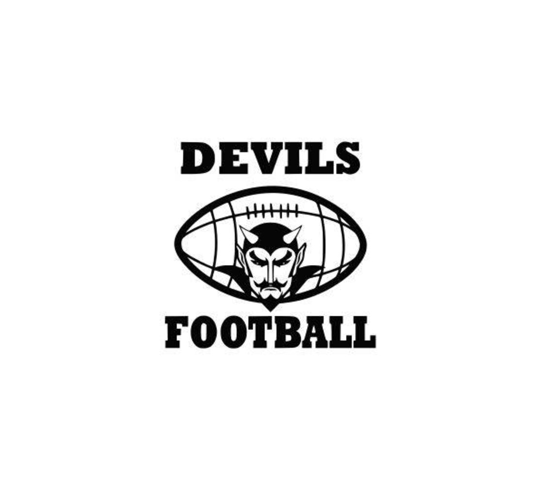 Devils Football High School College SVG File Cutting, DXF, EPS Design ...