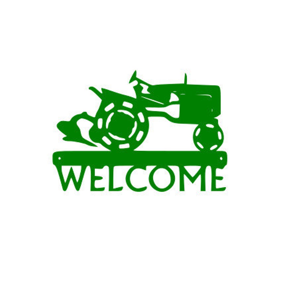 Green Tractor Wall Design Instant Download Cut File SVG DXF EPS for ...