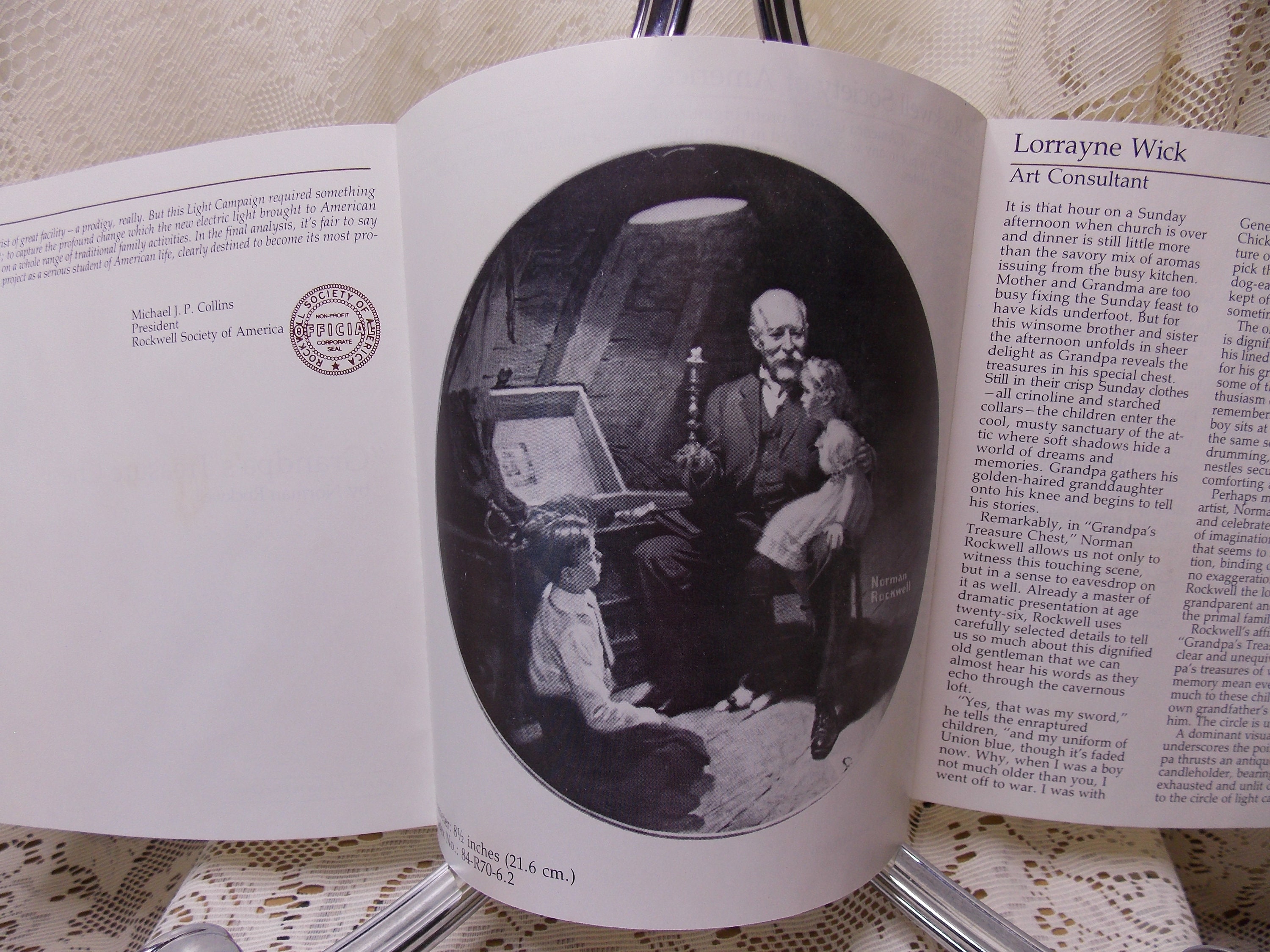 Grandpa's Treasure Chest Norman Rockwell Light Campaign Bradford ...