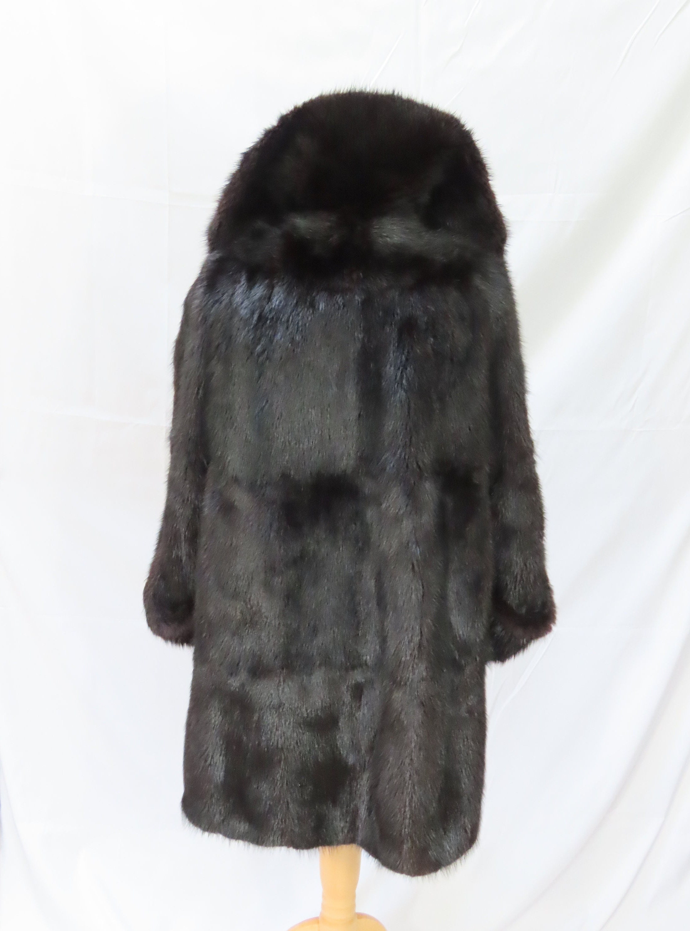 Ladies Dark Mink Vintage Fur Jacket Coat, Male Pelts ref. F20 UK ...