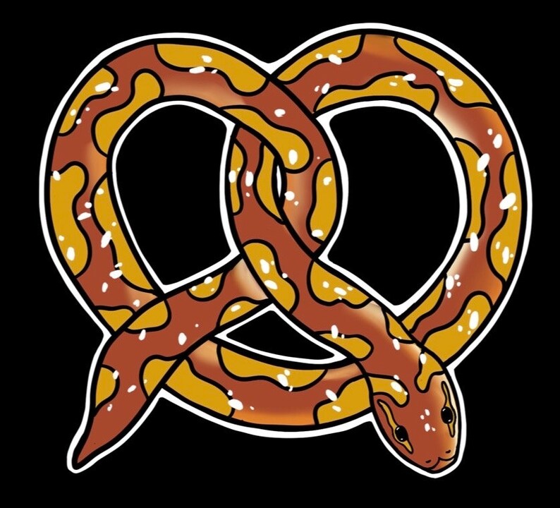 Soft Pretzel Snakes, Ball Python, Sand Boa, Vinyl Stickers - Etsy