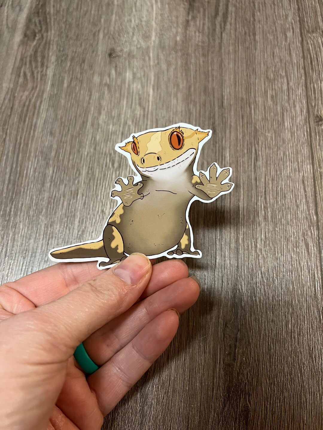 Crested Gecko, Vinyl Sticker, Reptile - Etsy
