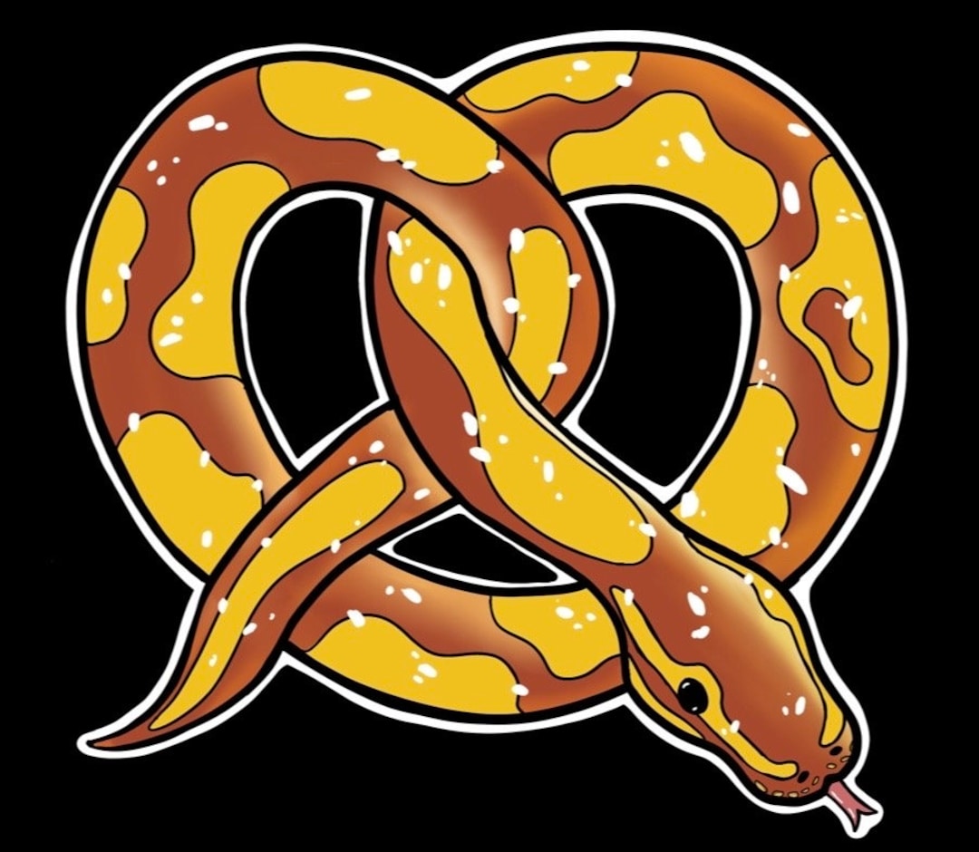 Soft Pretzel Snakes, Ball Python, Sand Boa, Vinyl Stickers - Etsy