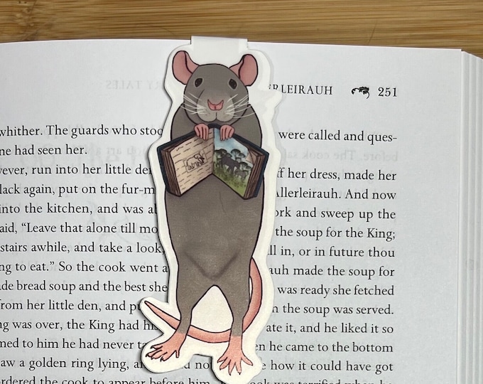 Fancy Rat Pile Bookmark | Cute Pet Rats | Bookworm Gift | Animal ...