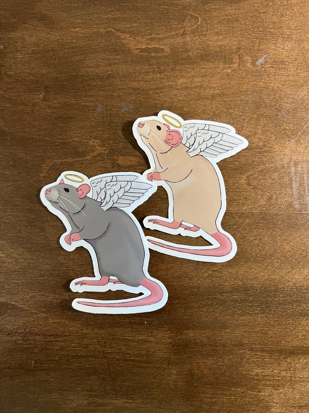 Rat Sticker, Angel Rat, Customizable, - Etsy