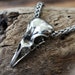 Viking Raven Skull Necklace, Odin's Ravens Pendant Amulet, Viking ...