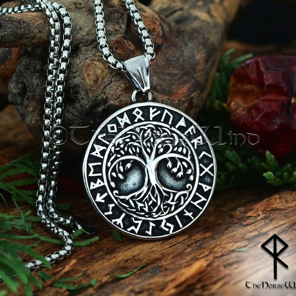 Life Rune Pendant - Etsy Finland