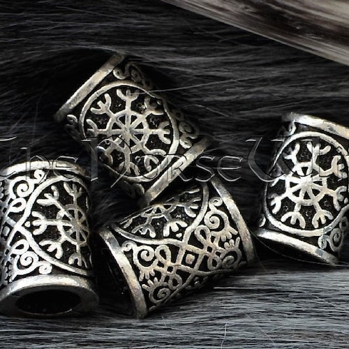 Viking Beard Beads Celtic Knot Hair Rings Triquetra Beard - Etsy