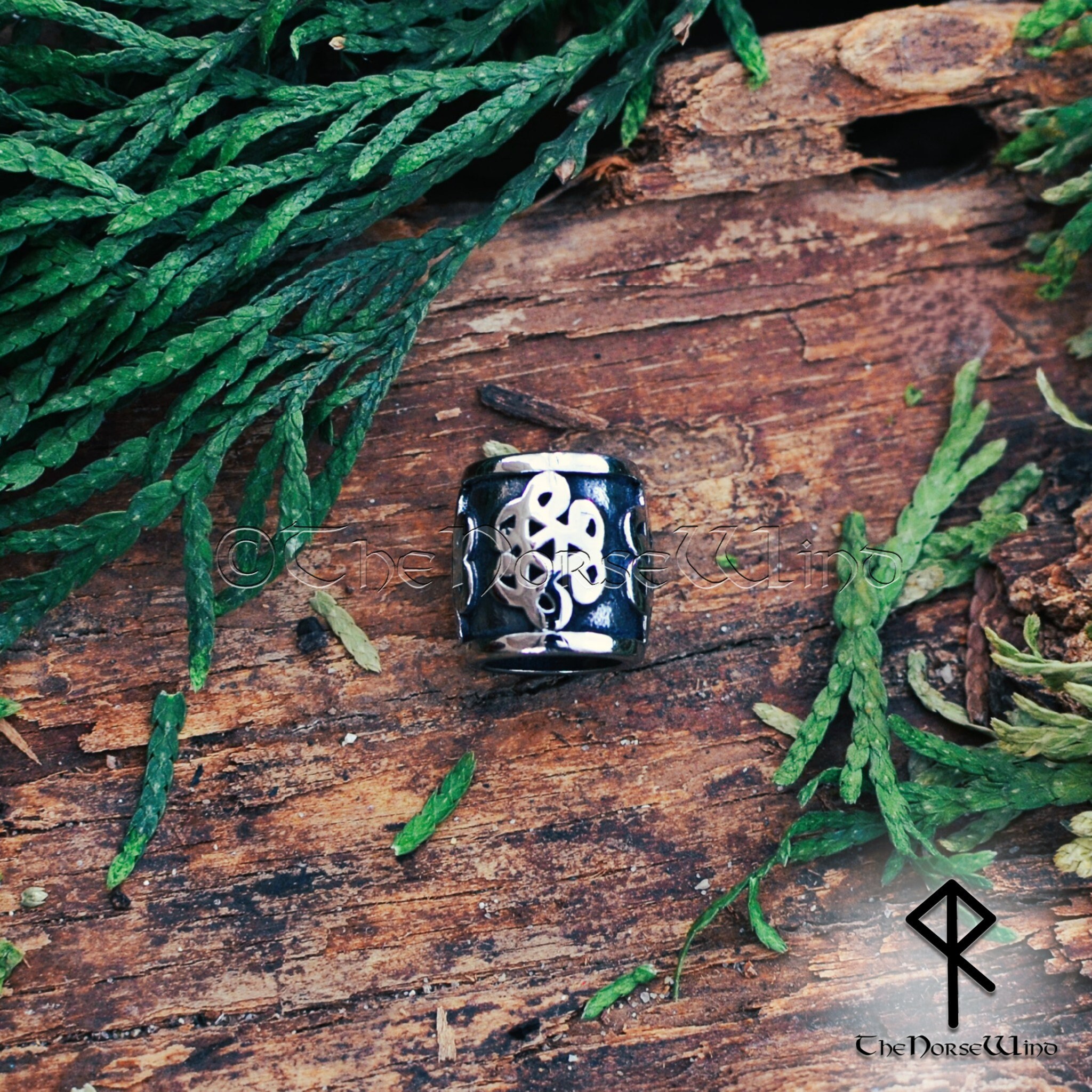 Viking Beard Beads, Celtic Knot Hair Rings, Stainless Steel Dreadlocks ...