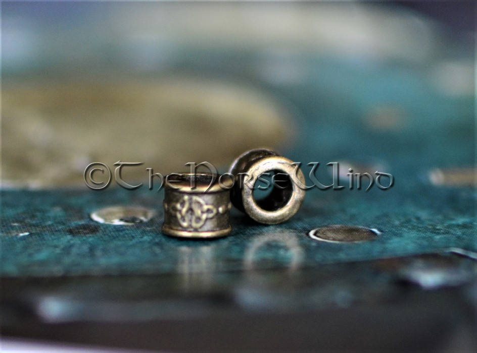 Viking Beard Beads 2 Piece SET Bronze Beard Rings Celtic Hair - Etsy