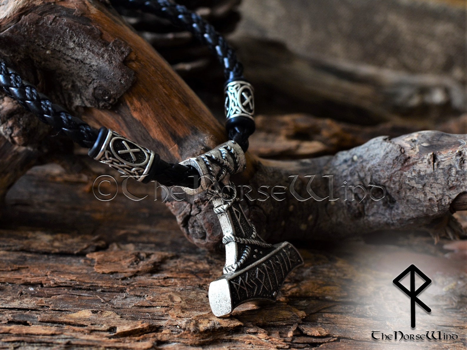 Viking Mjolnir Necklace Thor's Hammer Pendant Personalized - Etsy
