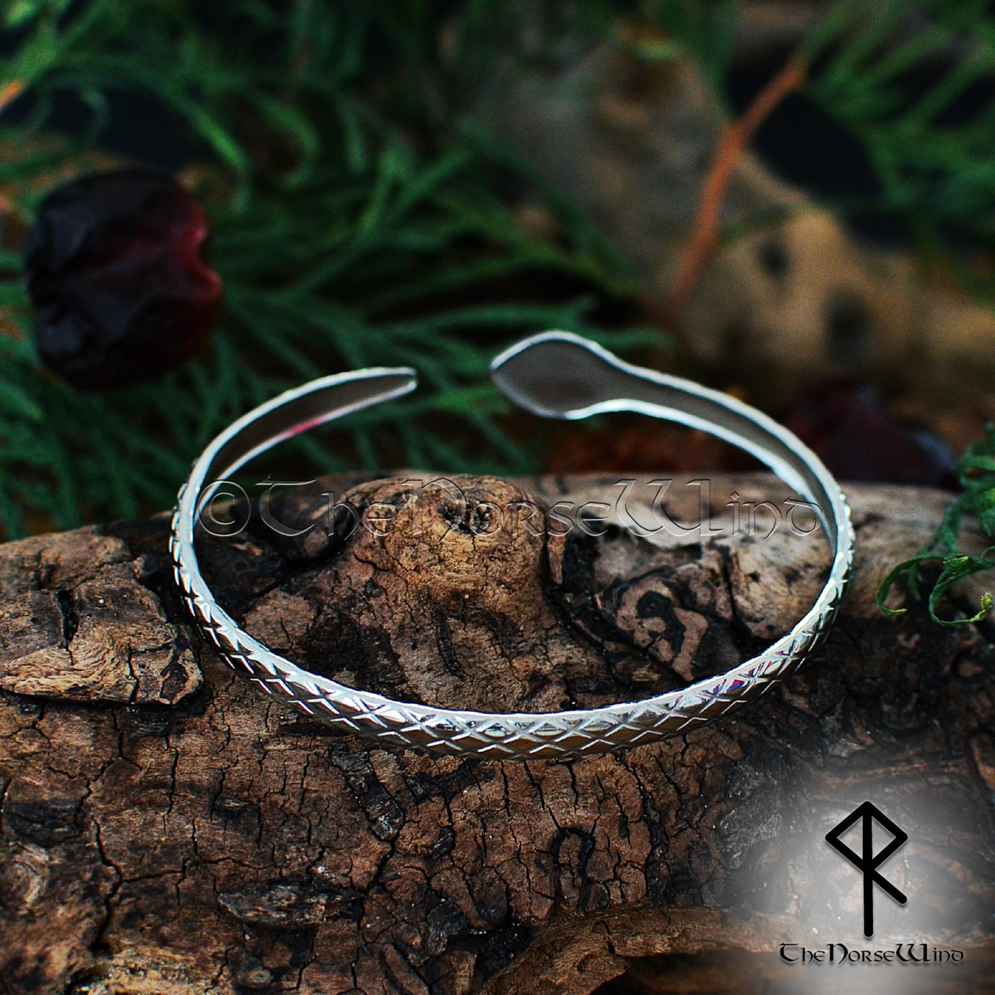 Viking Snake Bracelet, Midgard Serpent Women's Armring, Jormungandr ...