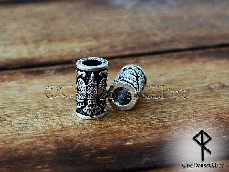 Viking Raven Beard Beads Odin Ravens Hair Rings Norse - Etsy