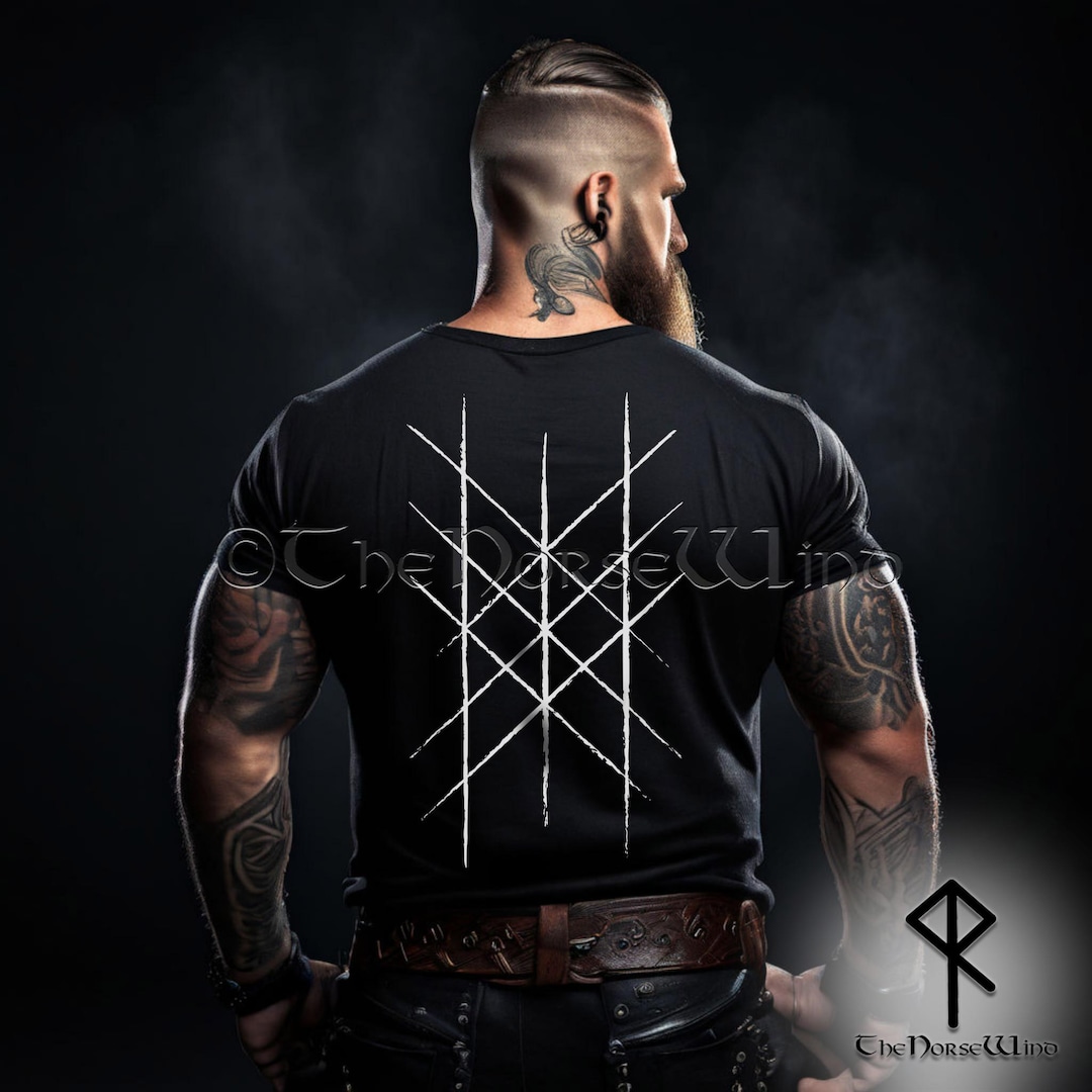 Web of Wyrd Viking Runes T-shirt - Norse Mythology Skuld’s Net Tee ...
