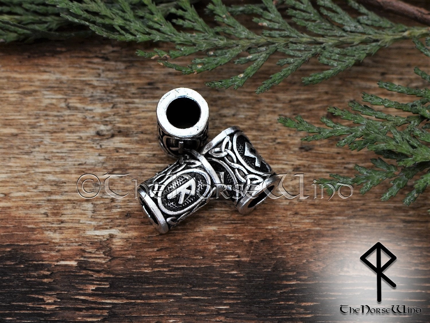 Viking Beard Beads Futhark Runes Hair Bead Dwarven Beard Ring - Etsy UK