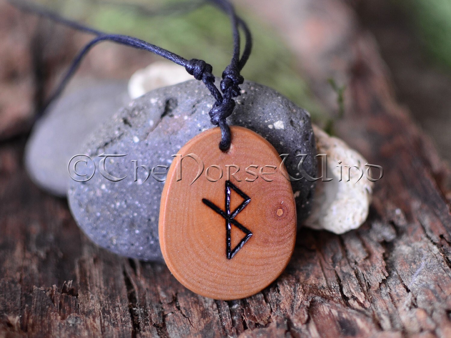Viking Bind Rune Amulet of Regeneration Runes Necklace - Etsy