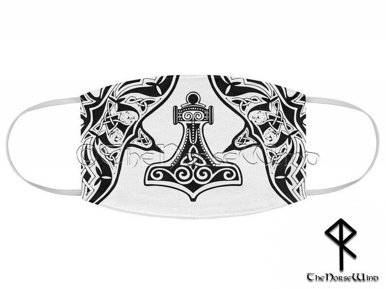 Mjolnir Face Mask Thor's Hammer Viking Face Mask - Etsy