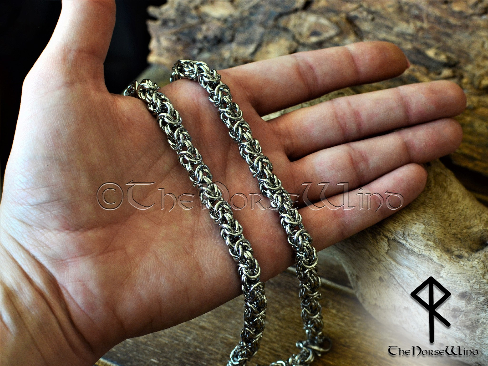 Viking Necklace Solid Byzantine Chain 7mm Premium Quality - Etsy