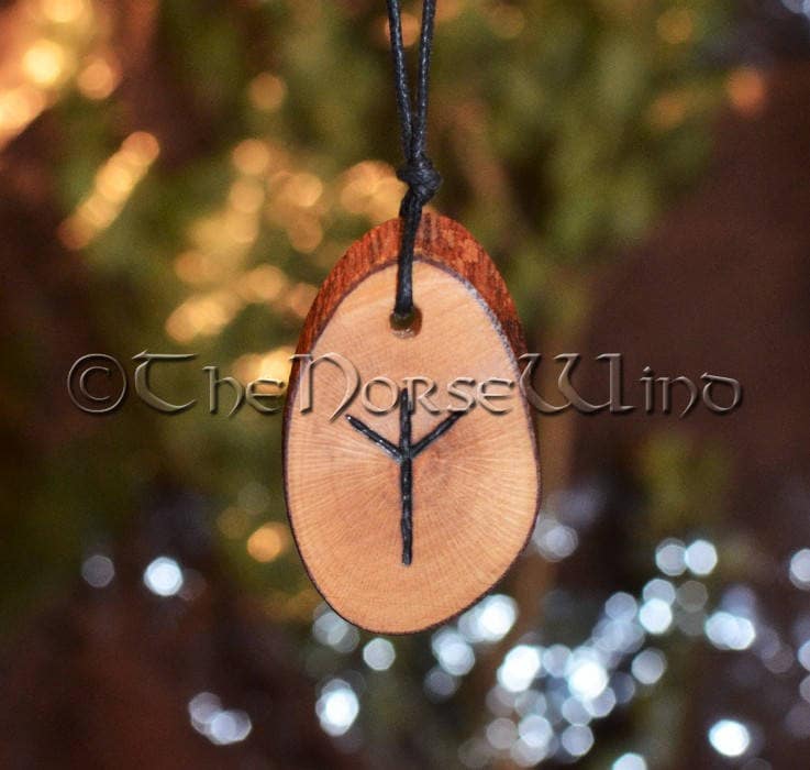 Viking Rune Necklace Norse Rune Symbol of Your Choice Elder - Etsy
