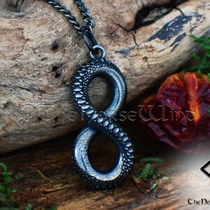 Midgard Serpent Necklace, Infinity Knot Viking Jormungandr Pendant ...