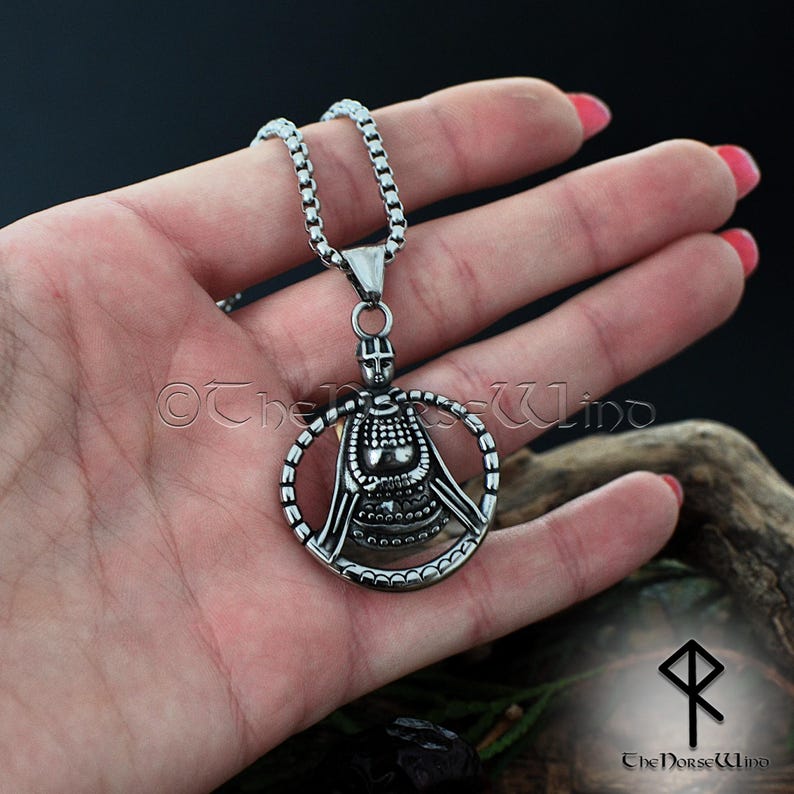 Viking Freya Necklace, Norse Goddess Amulet From Aska, Stainless Steel ...