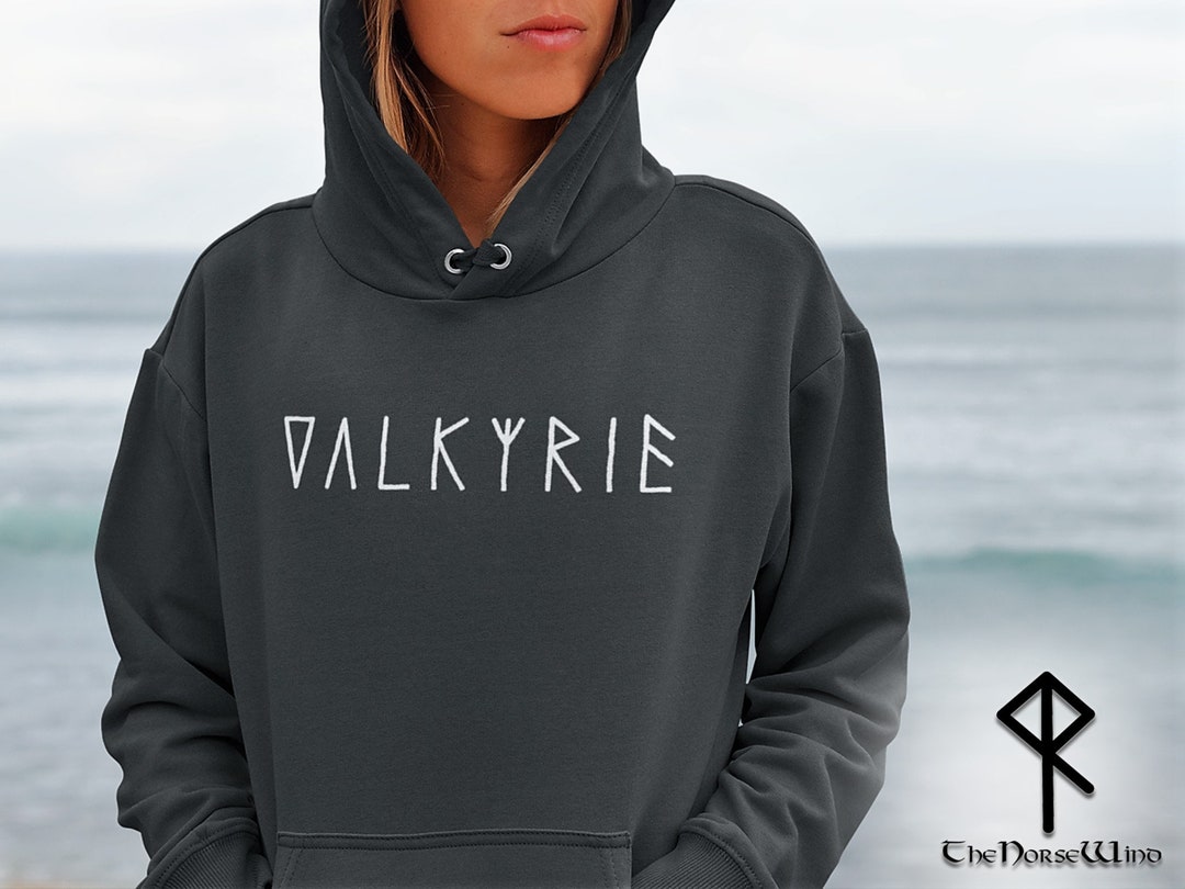 Valkyrie Viking Hoodie Shieldmaiden Norse Mythology Sweatshirt, Viking ...