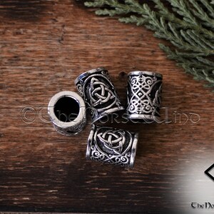 Viking Beard Beads Celtic Knot Hair Rings Triquetra Beard | Etsy