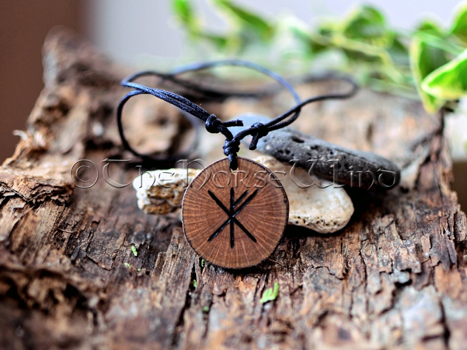 Viking Necklace Bind Rune of Wealth Amulet for Wealth - Etsy