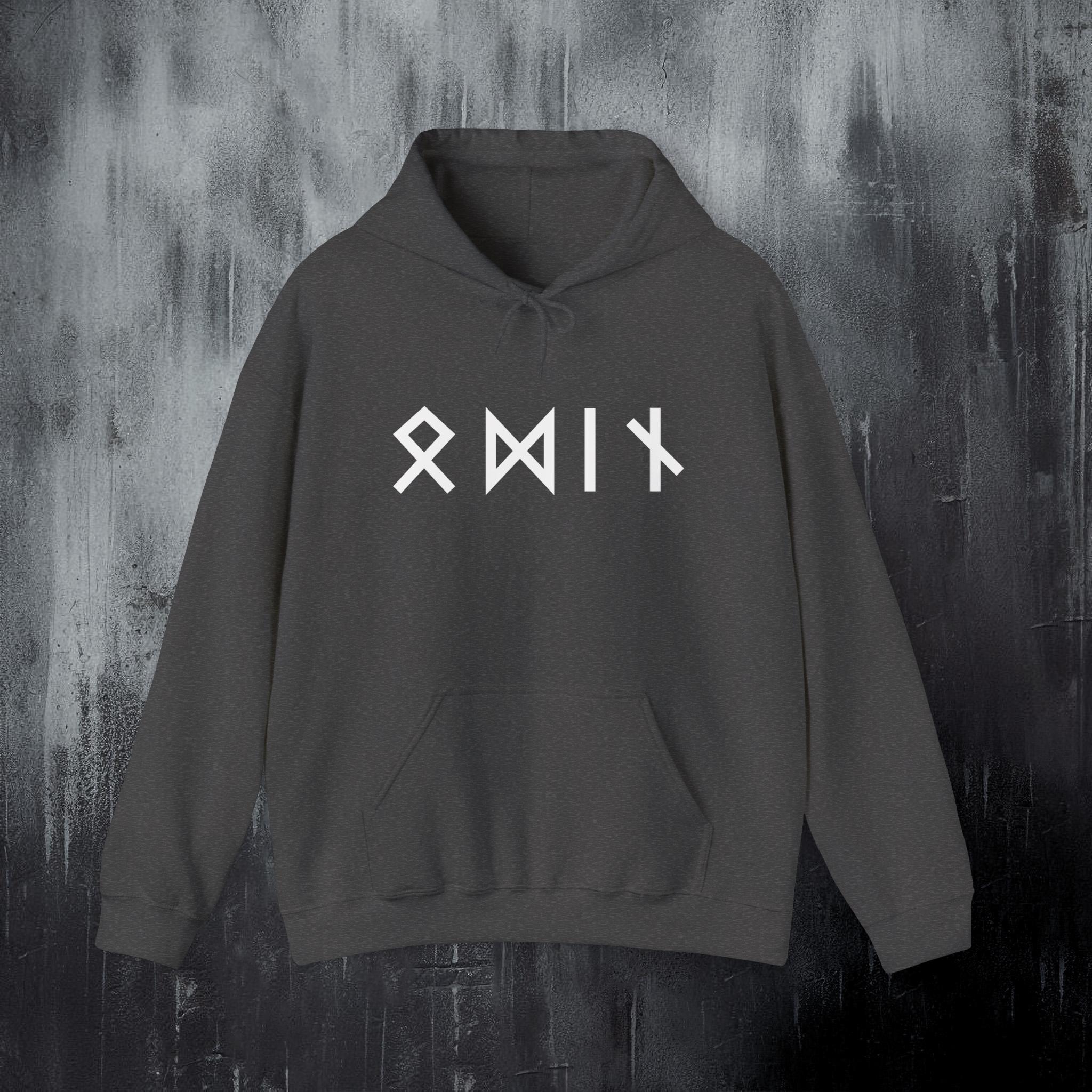 Viking Runes Hoodie ODIN in Futhark Runes Sweatshirt, Norse Mythology ...