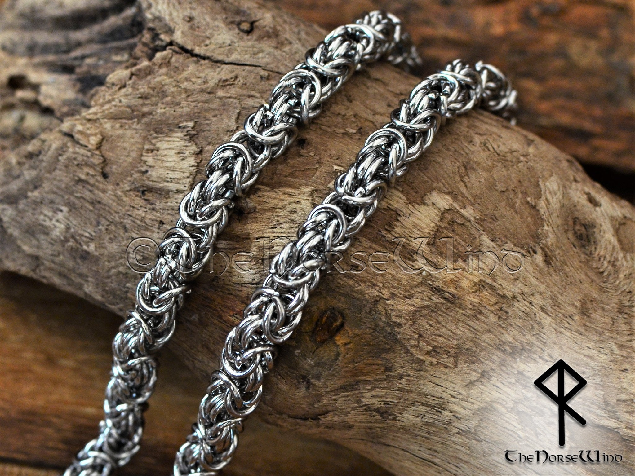 Viking Necklace Solid Byzantine Chain 7mm Premium Quality - Etsy Australia