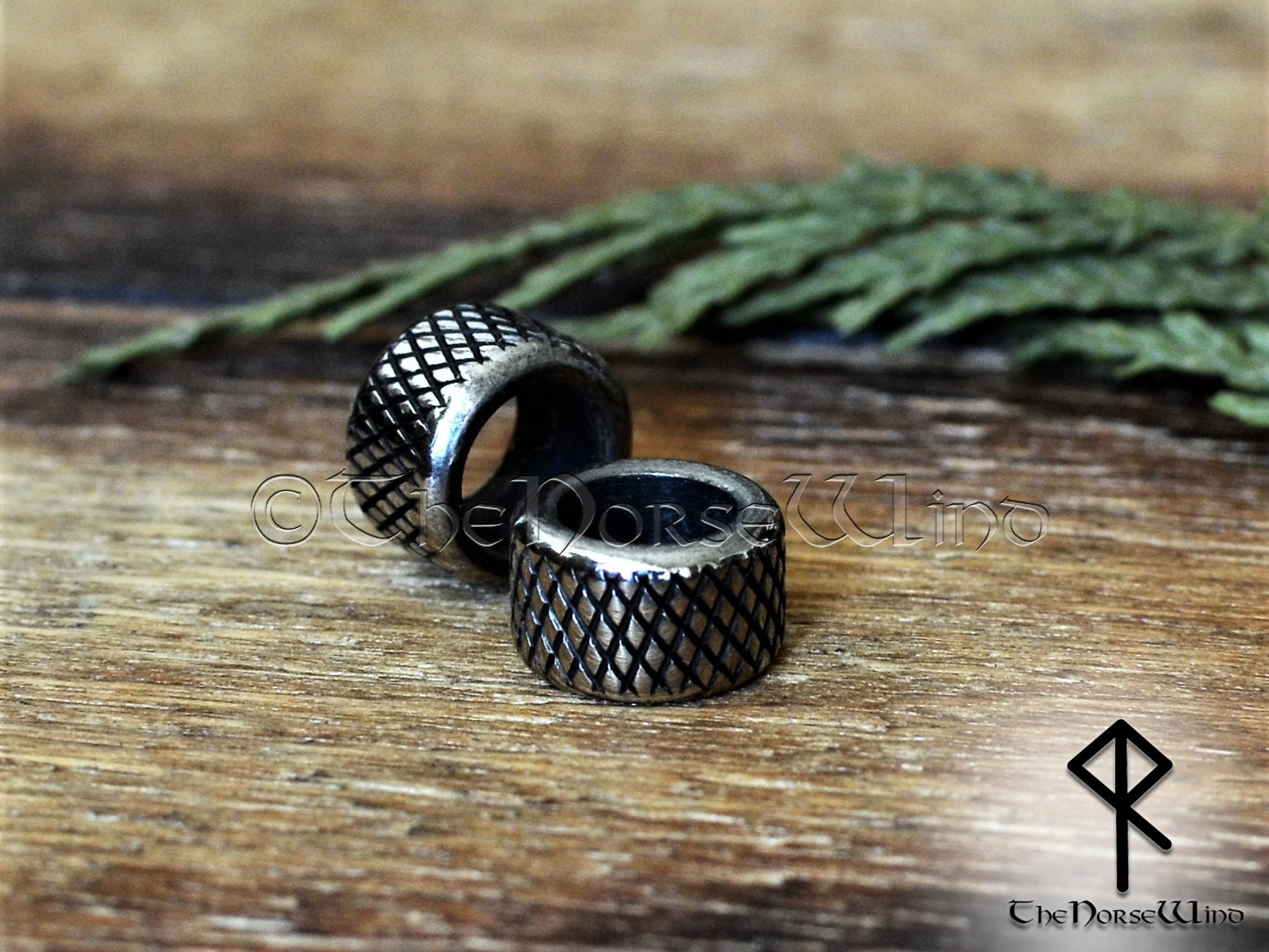 Viking Beard Beads, Stainless Steel Hair Beads, Viking Beard Rings ...