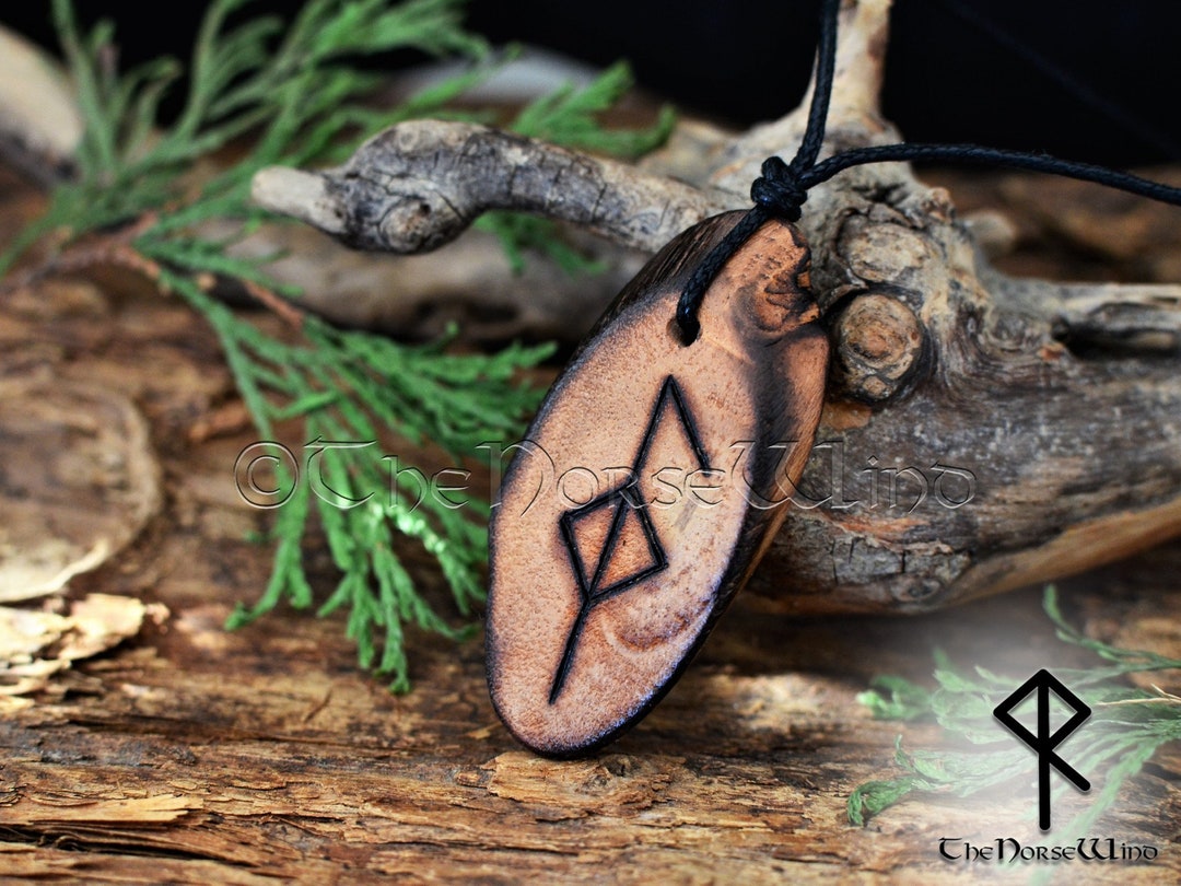 Viking Rune Necklace, Good Health Amulet, Bindrune Talisman Norse ...