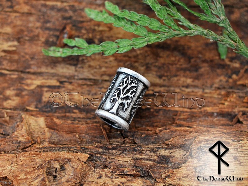 Viking Beard Beads Yggdrasil Celtic Hair Rings Tree of Life - Etsy