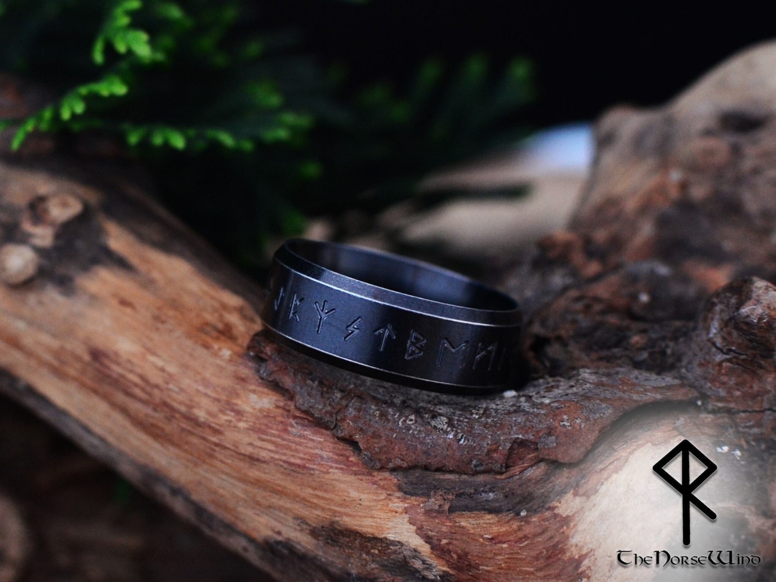 Viking Runes Ring, Viking Engagement Ring, Norse Wedding Bands ...