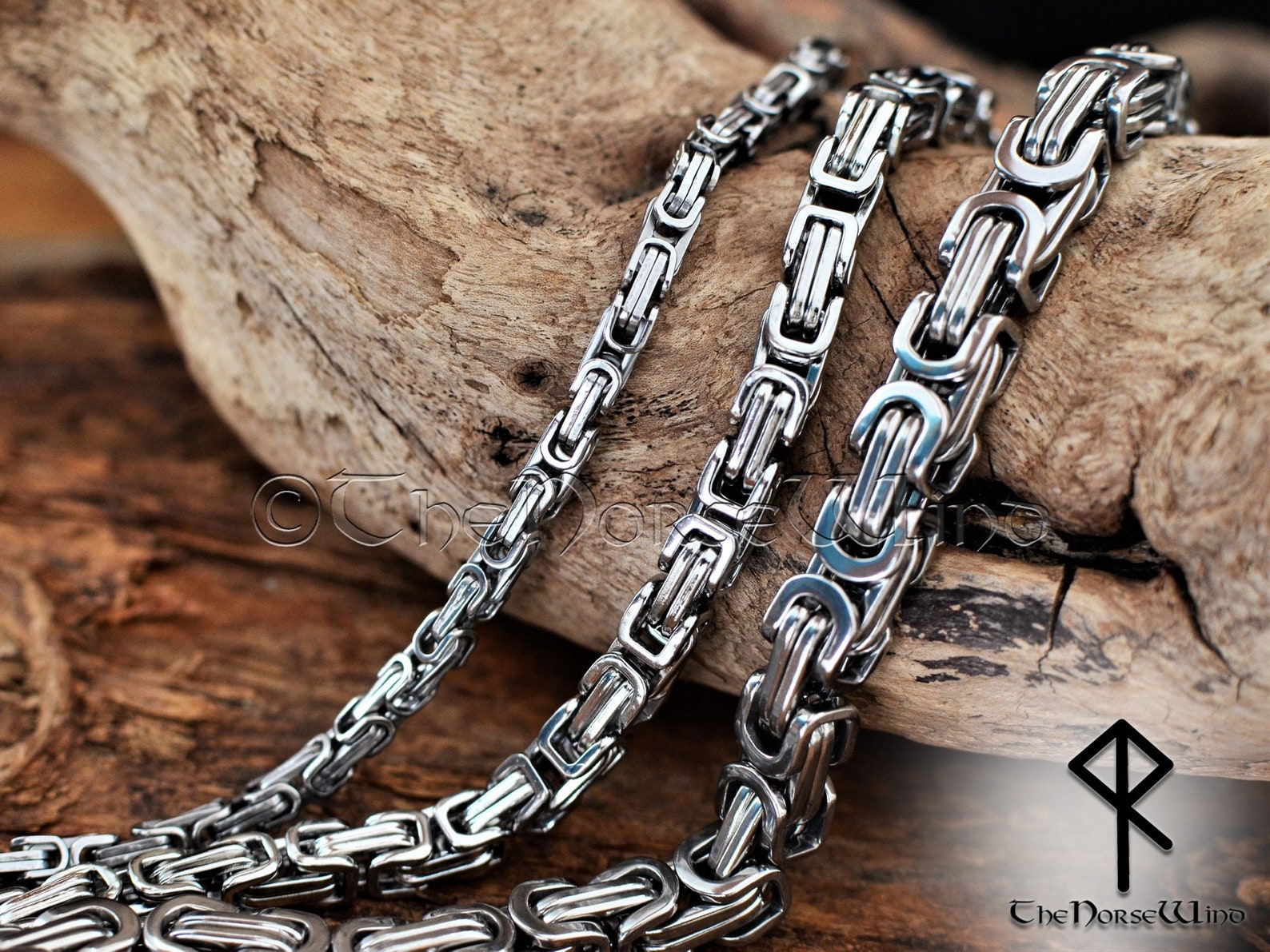 Byzantine Chain Viking Necklace Premium Quality Stainless - Etsy