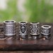 Set of 4 Viking Beard Rings / Hair Beads KIT With Rune Bead of Your ...