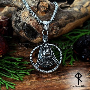 Viking Freya Necklace, Norse Goddess Amulet From Aska, Stainless Steel ...